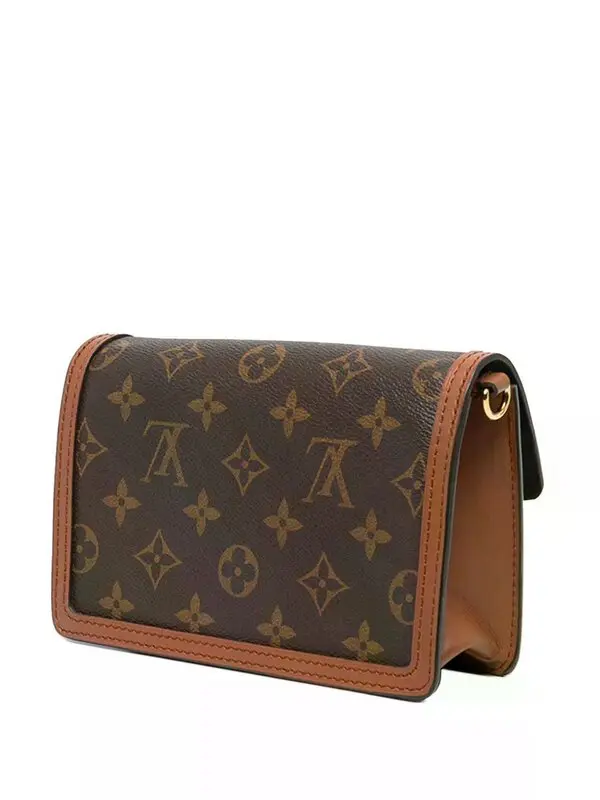 LOUIS VUITTON 2000-2020 Monogram Reverse Dauphine Wallet On Chain Crossbody Bag