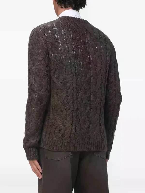 PAURA Amar Cable-knit Cardigan