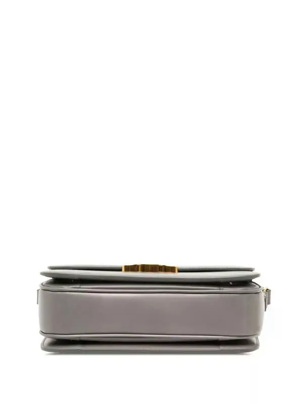 Celine 2025 Classique Shiny Calfskin Triomphe Crossbody Bag