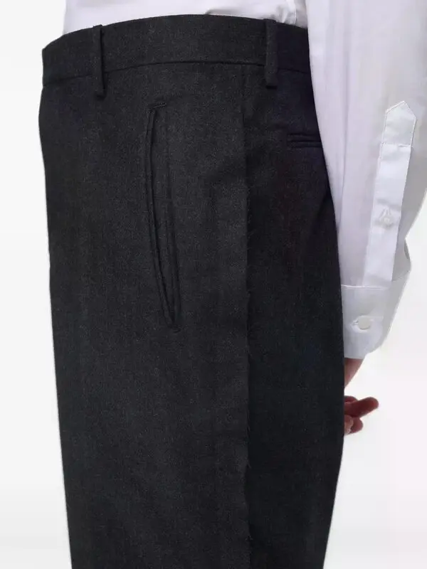PAURA Troy Frayed-edge Tailored Trousers