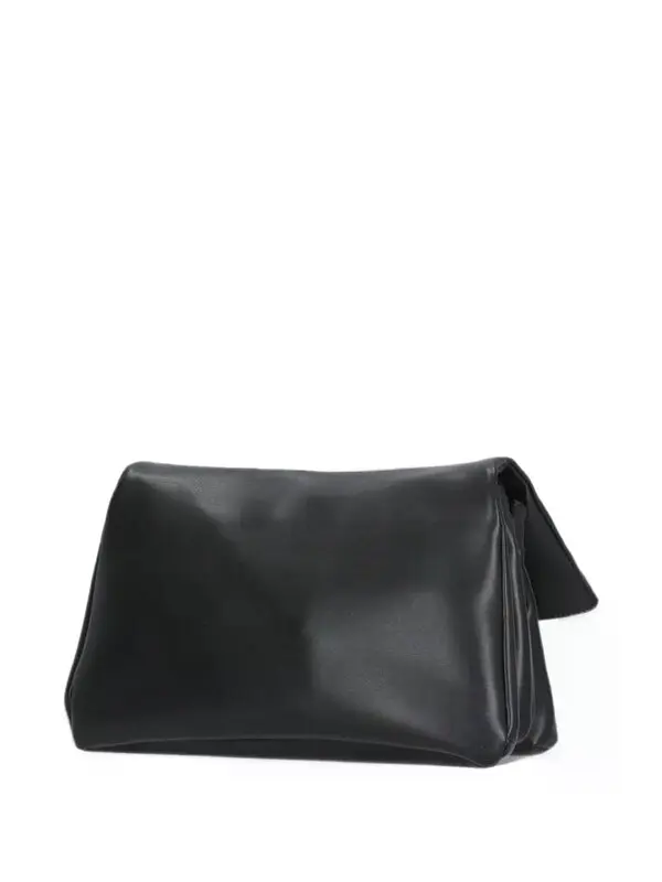 THEMOIRE Foldover-top Buckle-strap Shoulder Bag - Black
