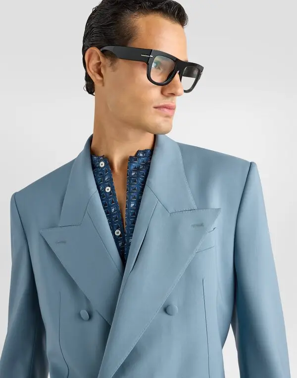 Dolce & Gabbana Double-breasted Sinatra Wool Gabardine Jacket