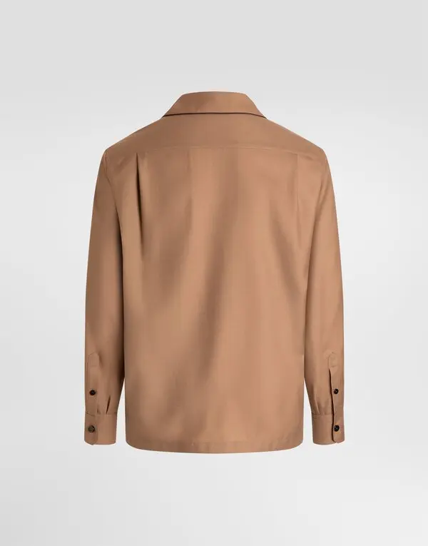 Dolce & Gabbana Hawaii Wool Twill Shirt