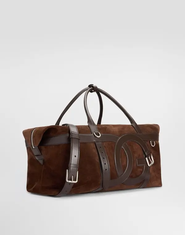 Dolce & Gabbana Dg Belt Travel Bag In Split Leather