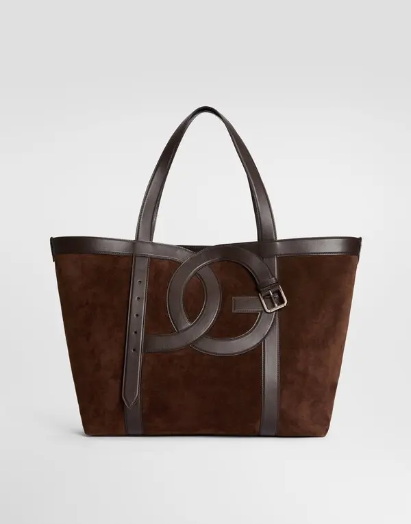 Dolce & Gabbana Dg Belt Shopping Bag In Split Leather