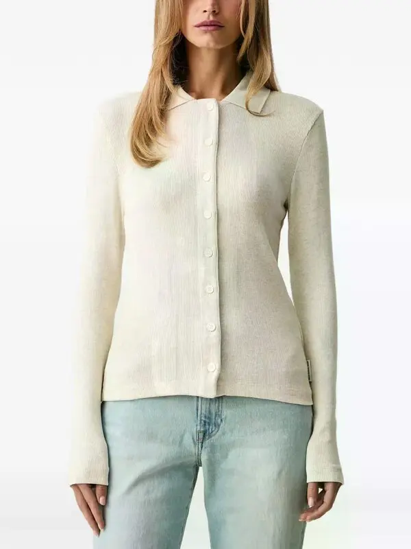 Marc O'polo Ribbed-knit Long-sleeve Shirt