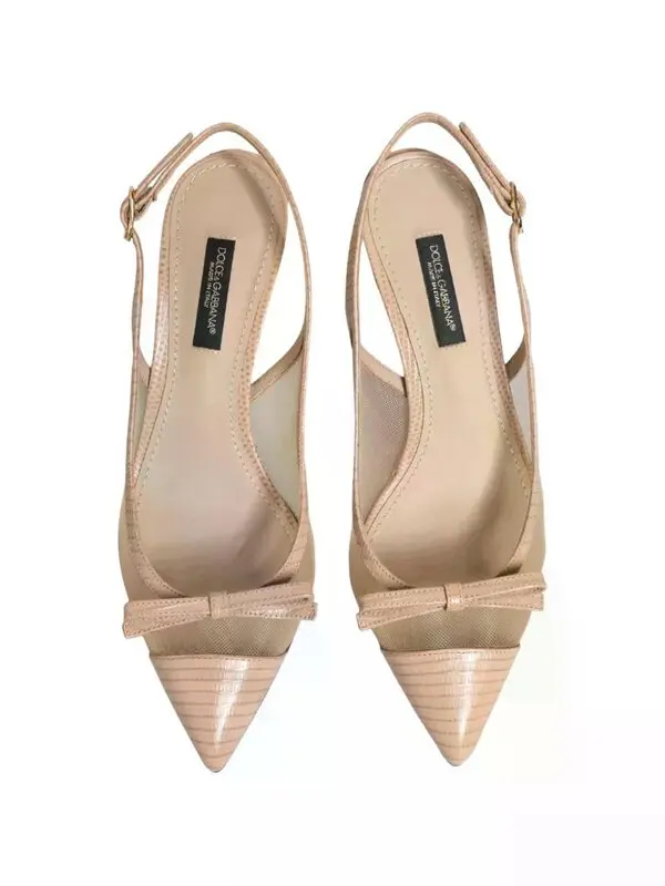 Dolce & Gabbana Lori Bow-detail Mesh Pumps