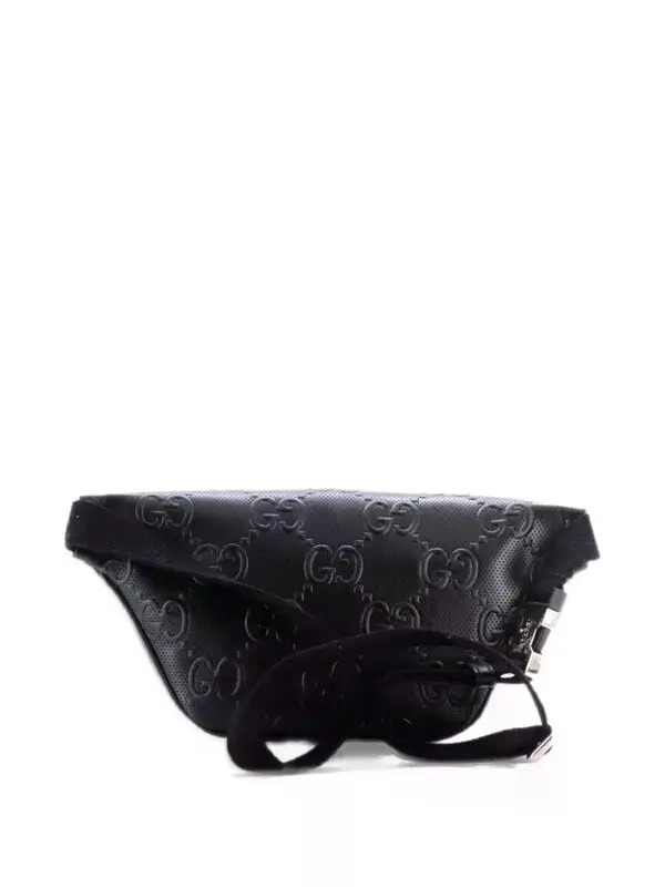 Gucci Gg Embossed Perforated Leather Small Belt Bag