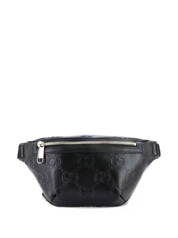 Gucci Gg Embossed Perforated Leather Small Belt Bag