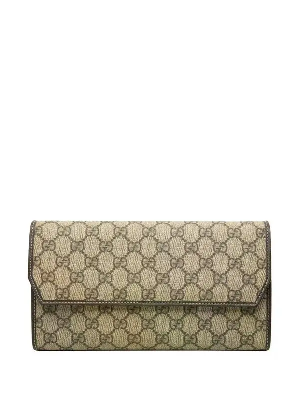 Gucci 2000-2015 Gg Supreme Clutch Bag - Neutrals