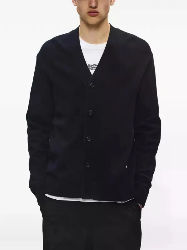 Wood Wood Wwlogo Cardigan
