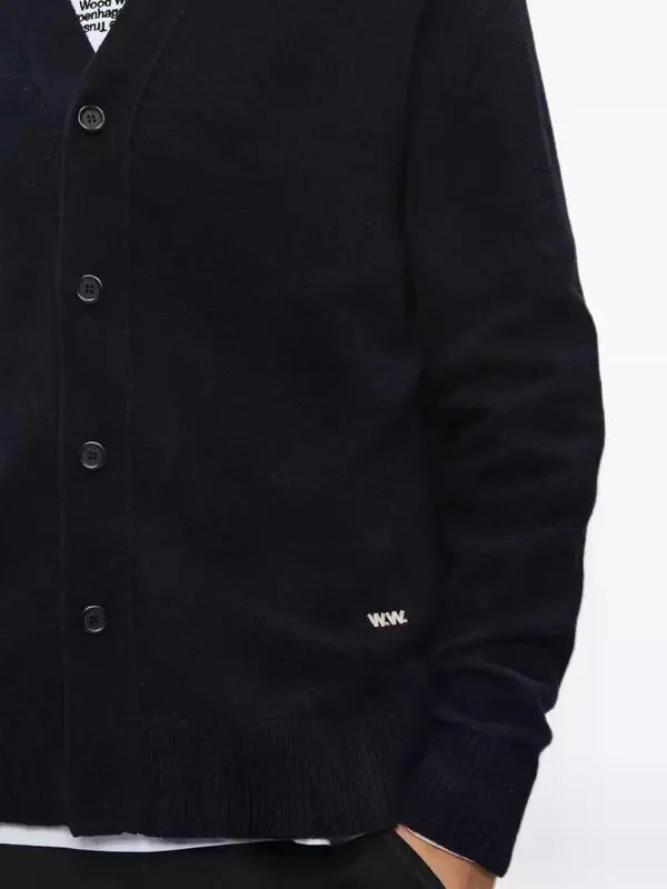 Wood Wood Wwlogo Cardigan