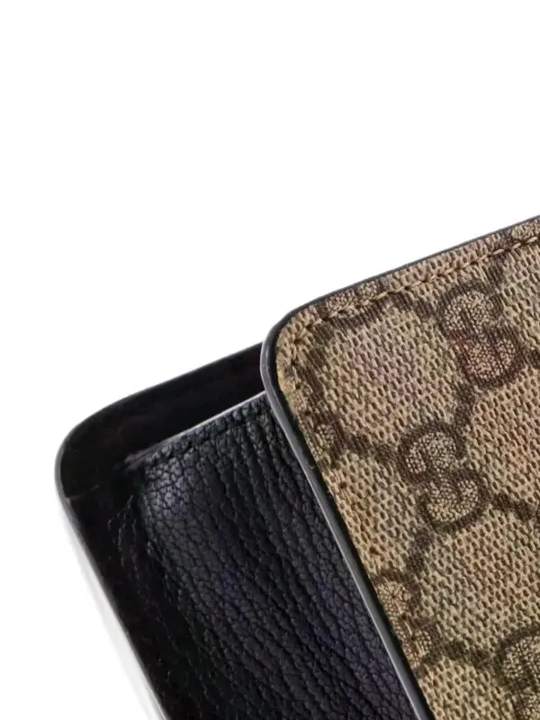 Gucci Broche Bamboo Top Handle Bag Gg Coated Canvas And Leather Mini Satchel