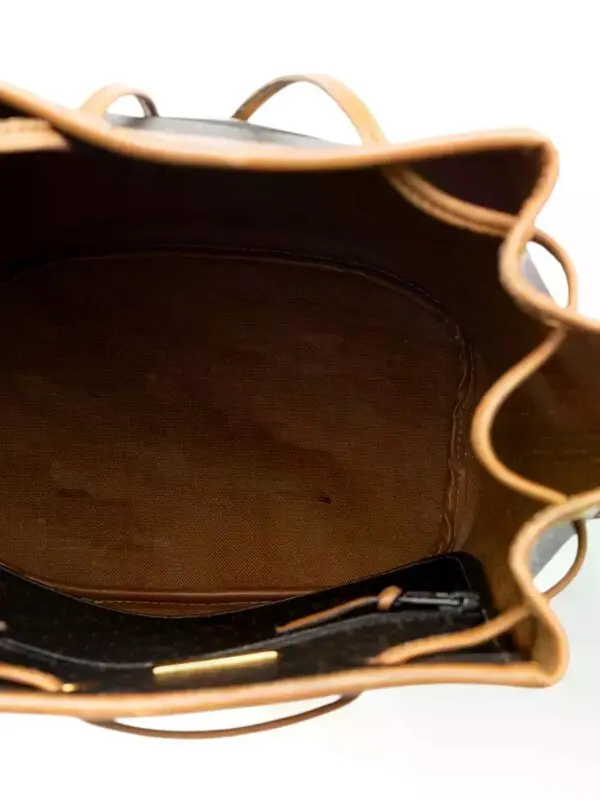 Dior 20th Century Honeycomb Coated Canvas Drawstring Bucket Bag