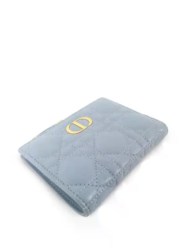 Dior Caro Dahlia Quilted-leather Wallet
