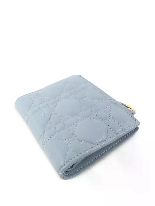 Dior Caro Dahlia Quilted-leather Wallet