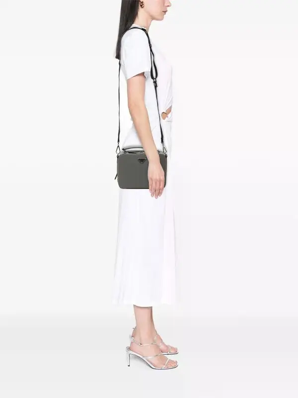 Prada 2013-2026 Medium Saffiano Brique Bag Satchel