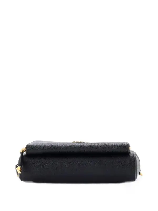 Dior Caro Double Pouch Leather Crossbody Bag