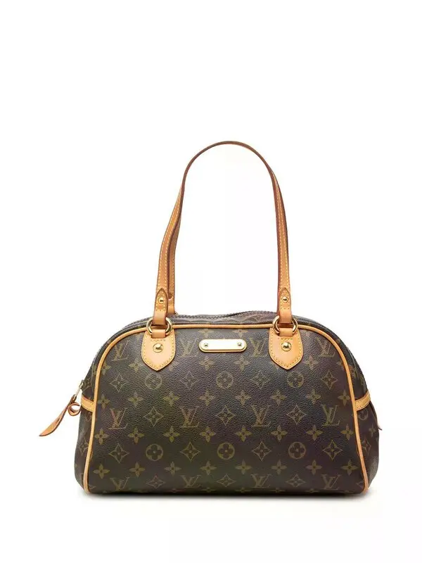 LOUIS VUITTON 2008 Monogram Montorgueil Pm Handbag - Brown