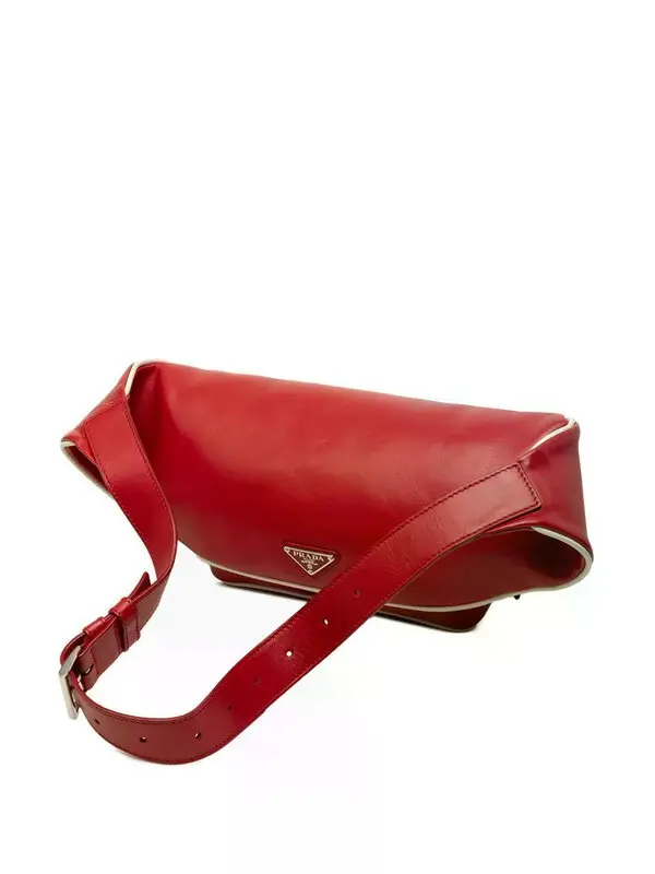 Prada 2013-2026 Leather Zip Pocket Belt Bag