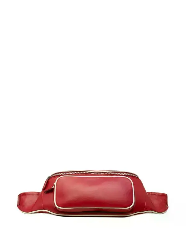 Prada 2013-2026 Leather Zip Pocket Belt Bag