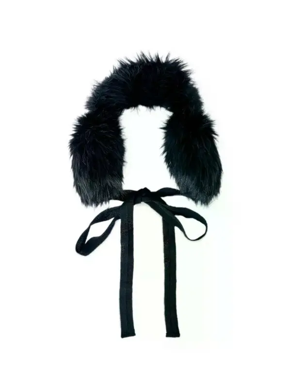 LIMI FEU Faux-fur Tie-fastening Earmuffs - Black