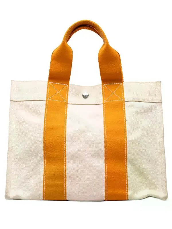 Hermès 20th Century Toile Bora Bora Pm Tote Bag - White