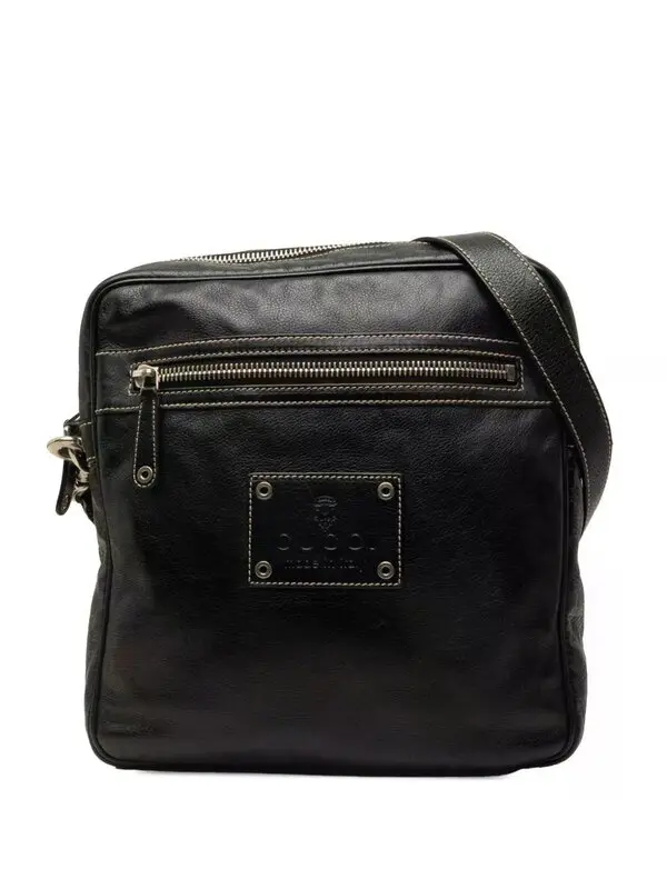 Gucci 2000-2015 Calfskin Crossbody Bag - Black