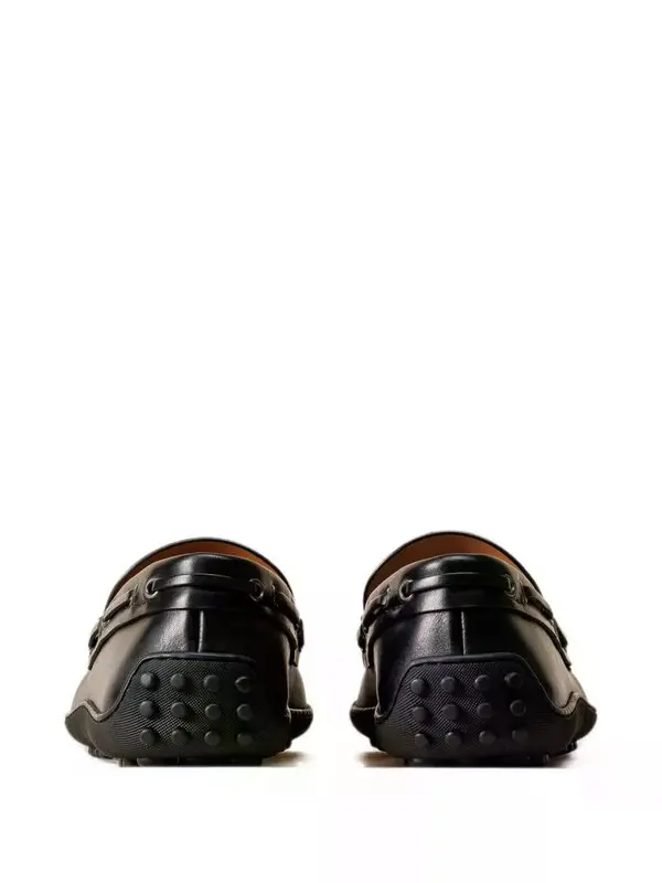 Car Shoe Bleached-leather Apron-toe Loafers