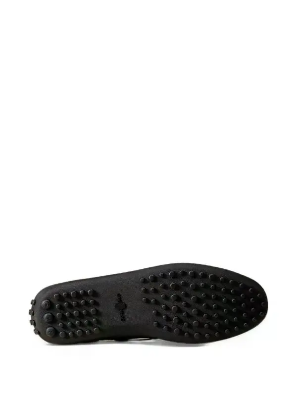 Car Shoe Bleached-leather Apron-toe Loafers