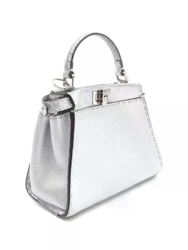 Fendi 2010s Mini Peekaboo Selleria Tote Bag