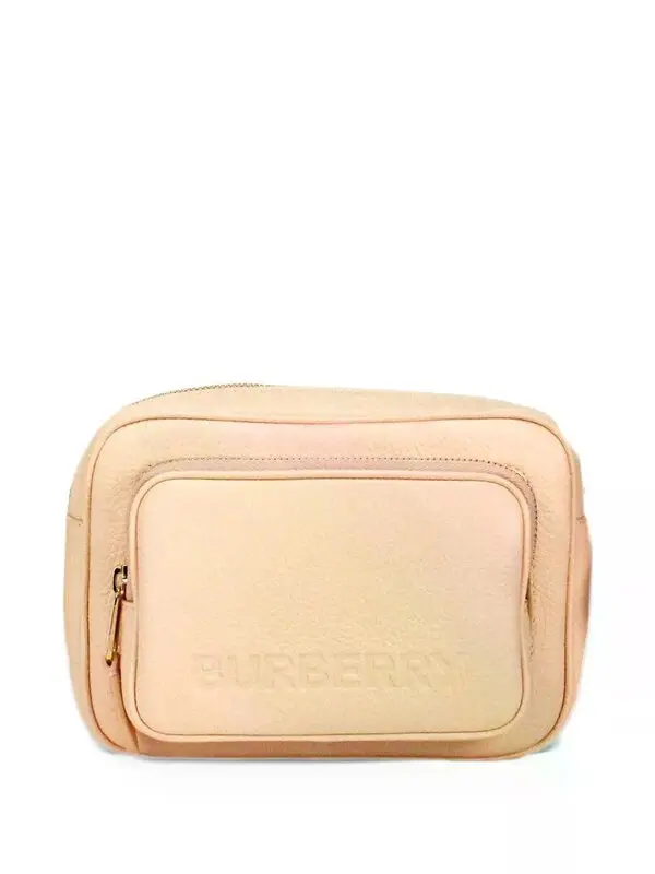 Burberry Small Camera Logo-debossed Cross Body Bag - Neutrals
