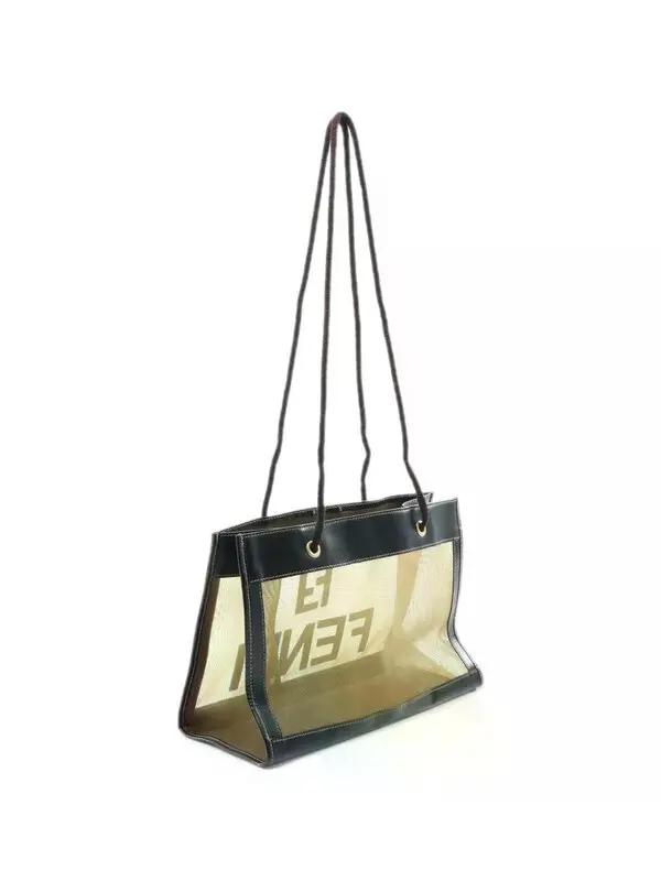 Fendi 2000s Logo Mesh Tote Bag