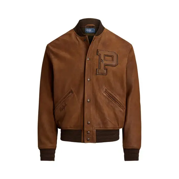 Ralph Lauren Leather Letter Jacket