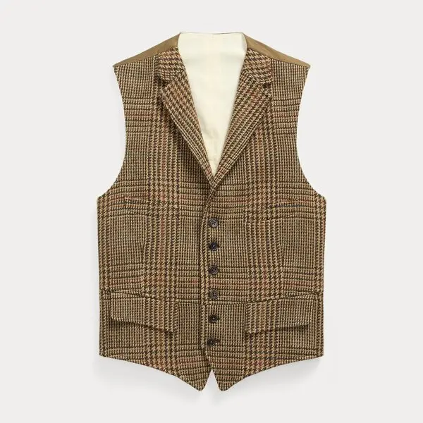 Ralph Lauren Glen Plaid Tweed Vest