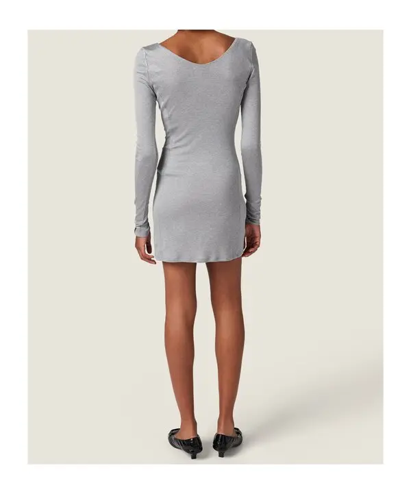 Miu Miu Silk And Jersey Dress