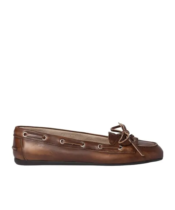 Miu Miu Deck Leather Loafers