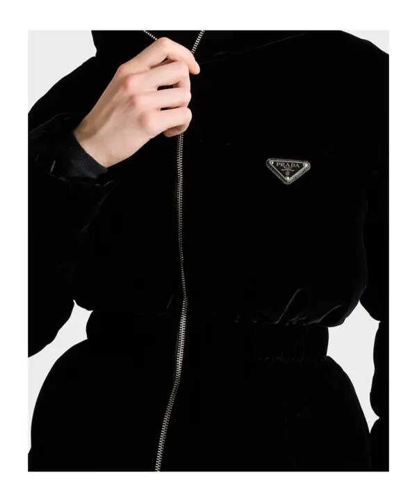 Prada Velvet Down Jacket
