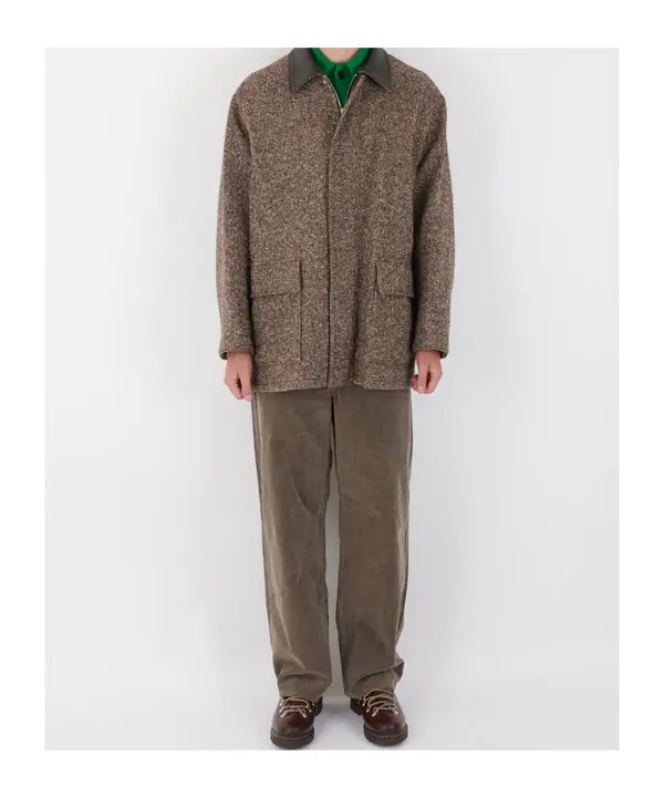 Auralee Tweed Zip-up Casual Jacket