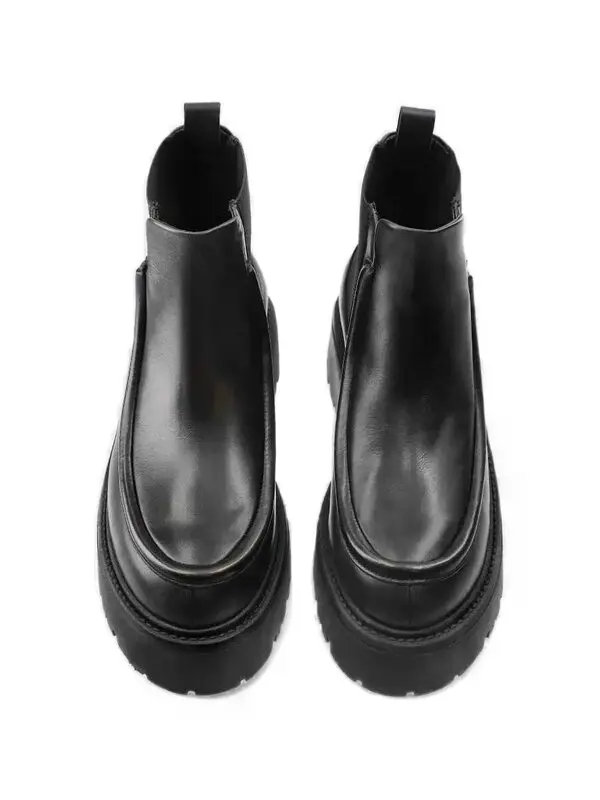 COPENHAGEN  Leather Chunky-sole Ankle-high Chelsea Boots