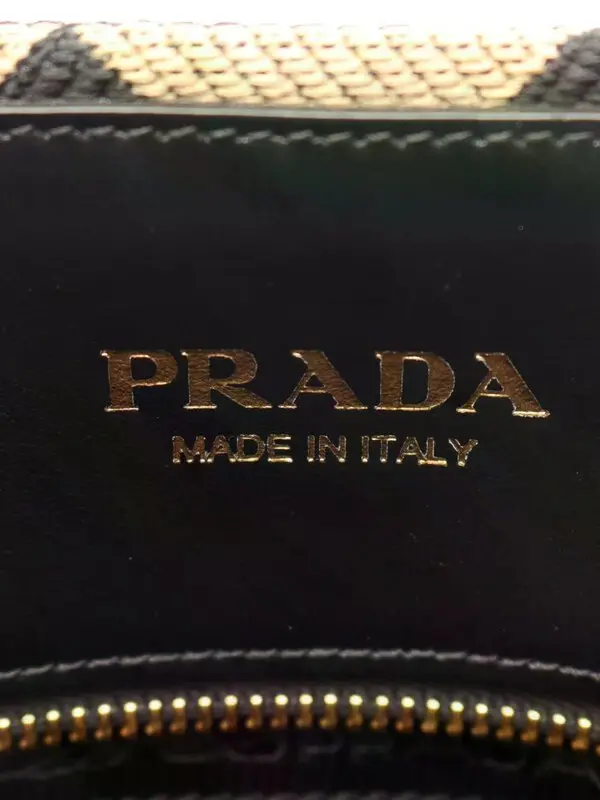 Prada 2010s Large Symbole Canvas Tote Bag - Black