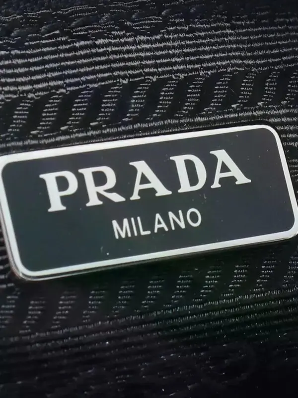 Prada Re-nylon Saffiano Leather Pouch