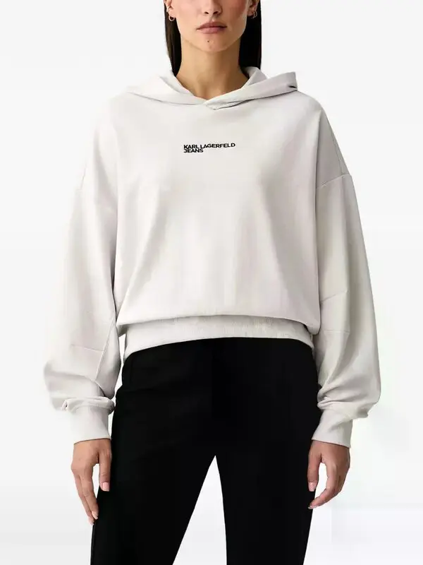 Karl Lagerfeld Logo-embroidered Hoodie
