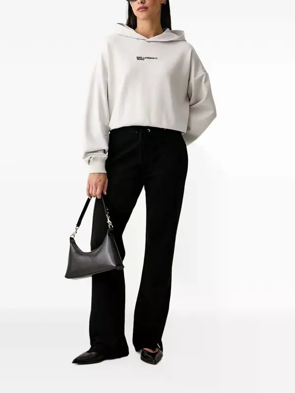 Karl Lagerfeld Logo-embroidered Hoodie