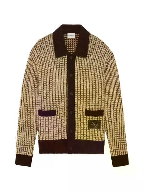Drole De Monsieur Waffle-knit Cardigan