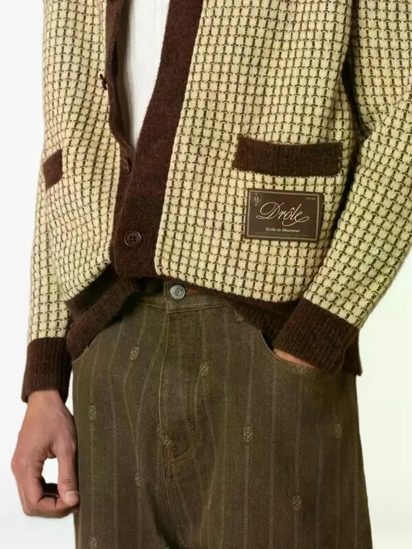 Drole De Monsieur Waffle-knit Cardigan