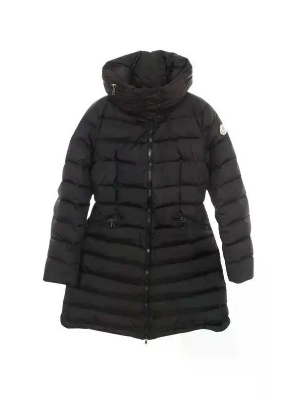 Moncler 2000s Flammette Hooded Coat - Black