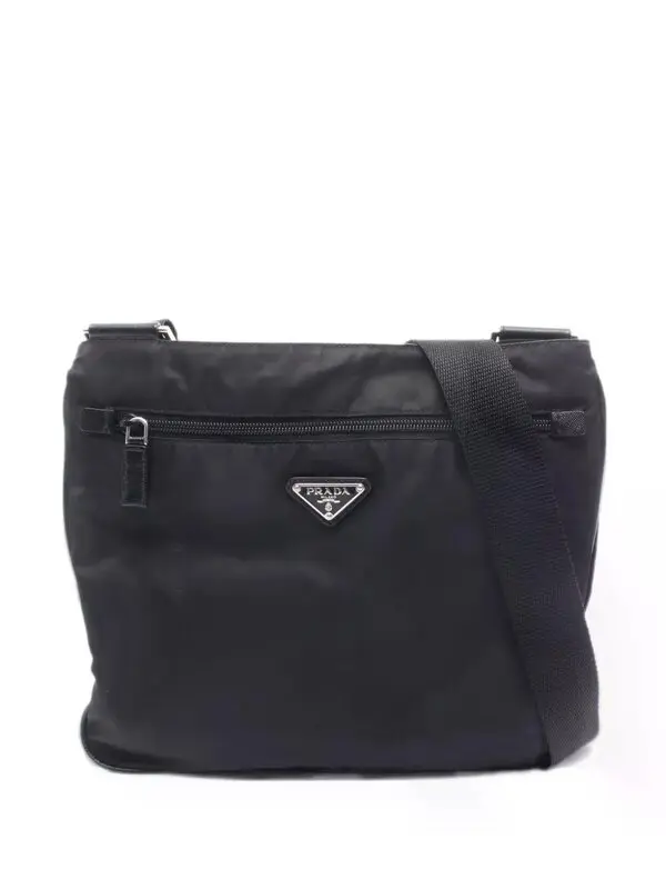 Prada 2000s Tessuto Saffiano Shoulder Bag