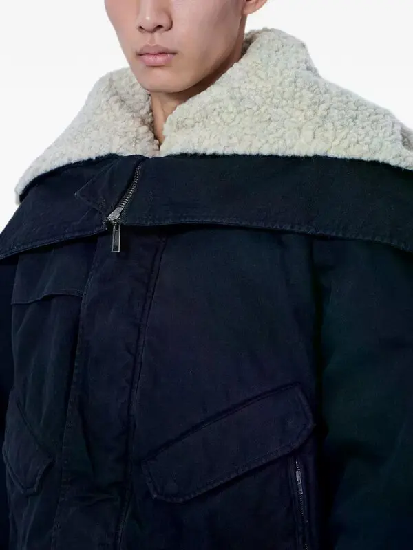 ENTIRE STUDIOS Portal Bomber Shearling-collar Bomber Jacket