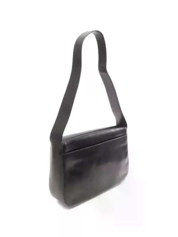 Prada 2000s Leather Shoulder Bag - Black